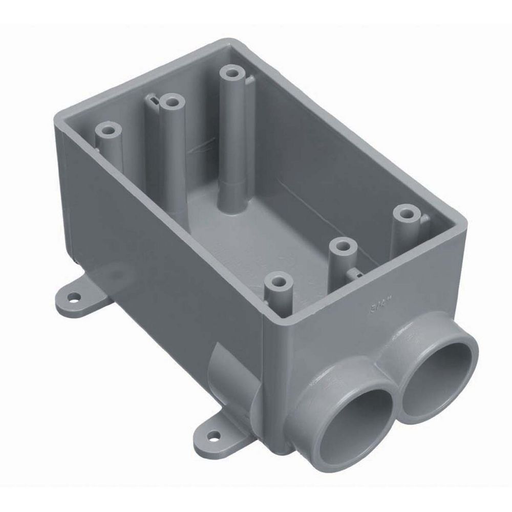 Carlon Outdoor Weatherproof FSS Single Gang PVC Device Box 1 In | The ... Carlon Outdoor Weatherproof FSS Single Gang PVC Device Box 1 In | The ...