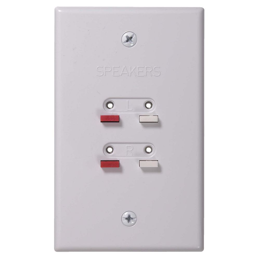 RCA Plaque Murale Enceinte Stéréo - Blanc | Home Depot Canada