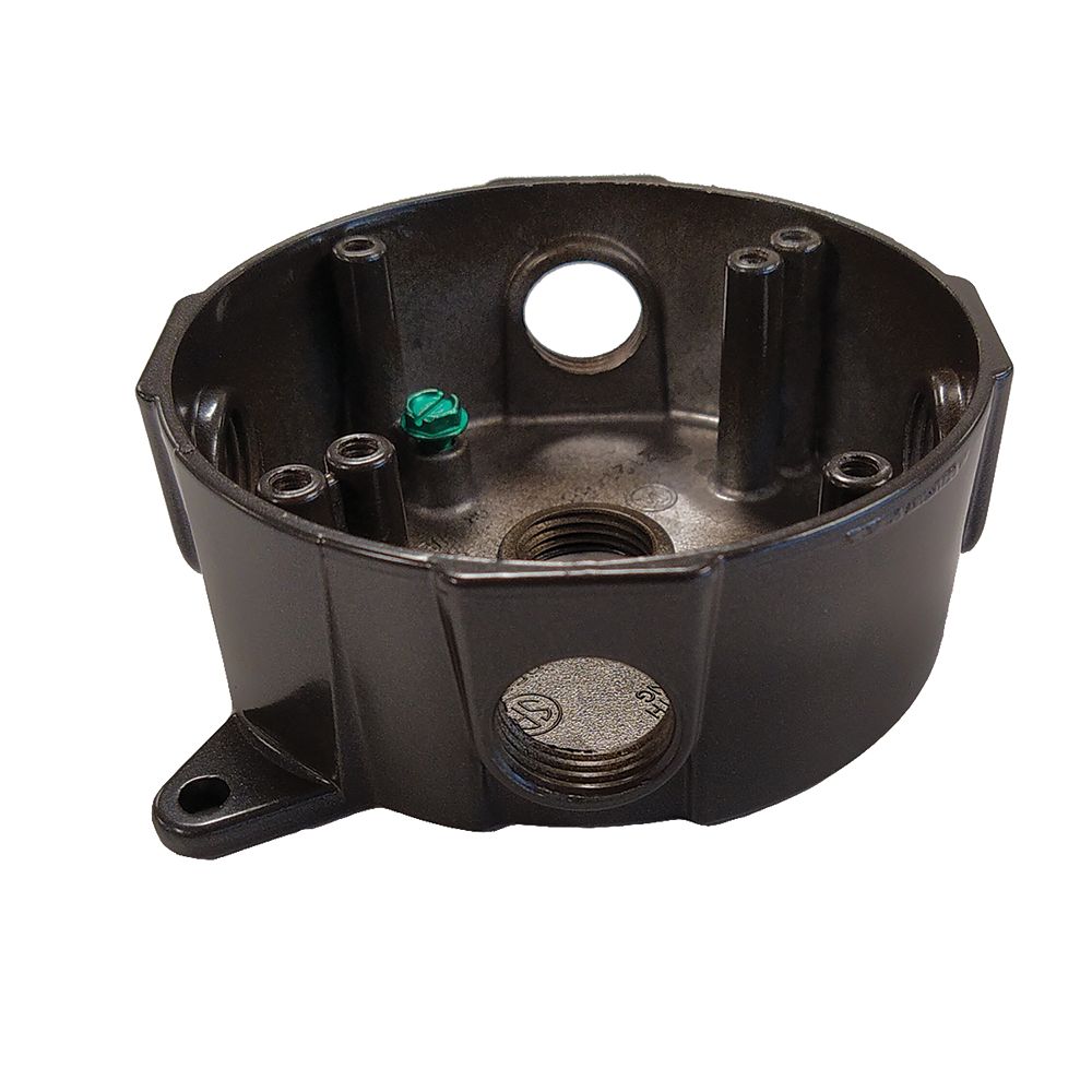 Red Dot Outdoor Round Box 5 x 1/2 In. Hole, Bronze | The Home Depot Canada