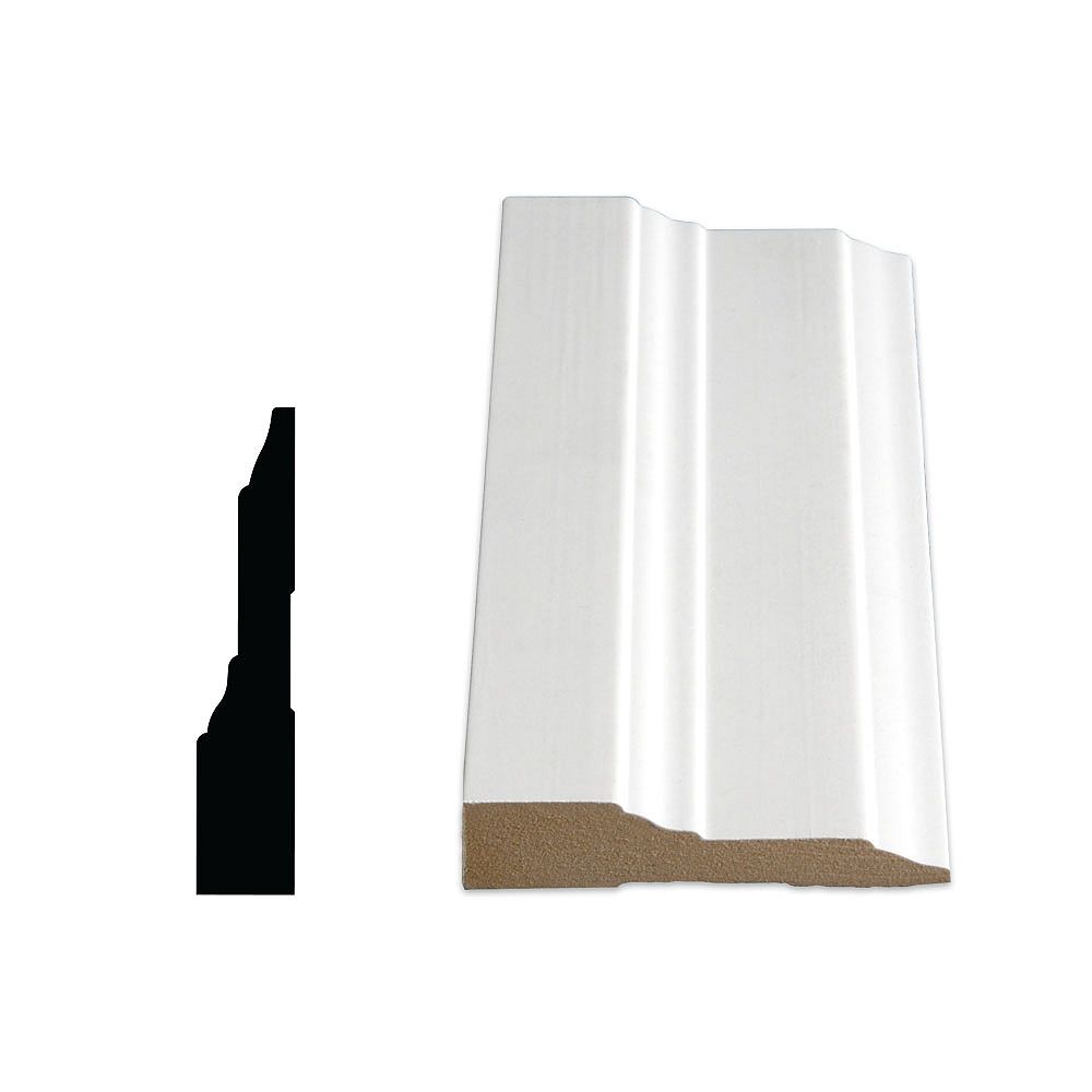 Alexandria Moulding 3/4-inch x 3 1/2-inch MDF Primed Fibreboard Step ...