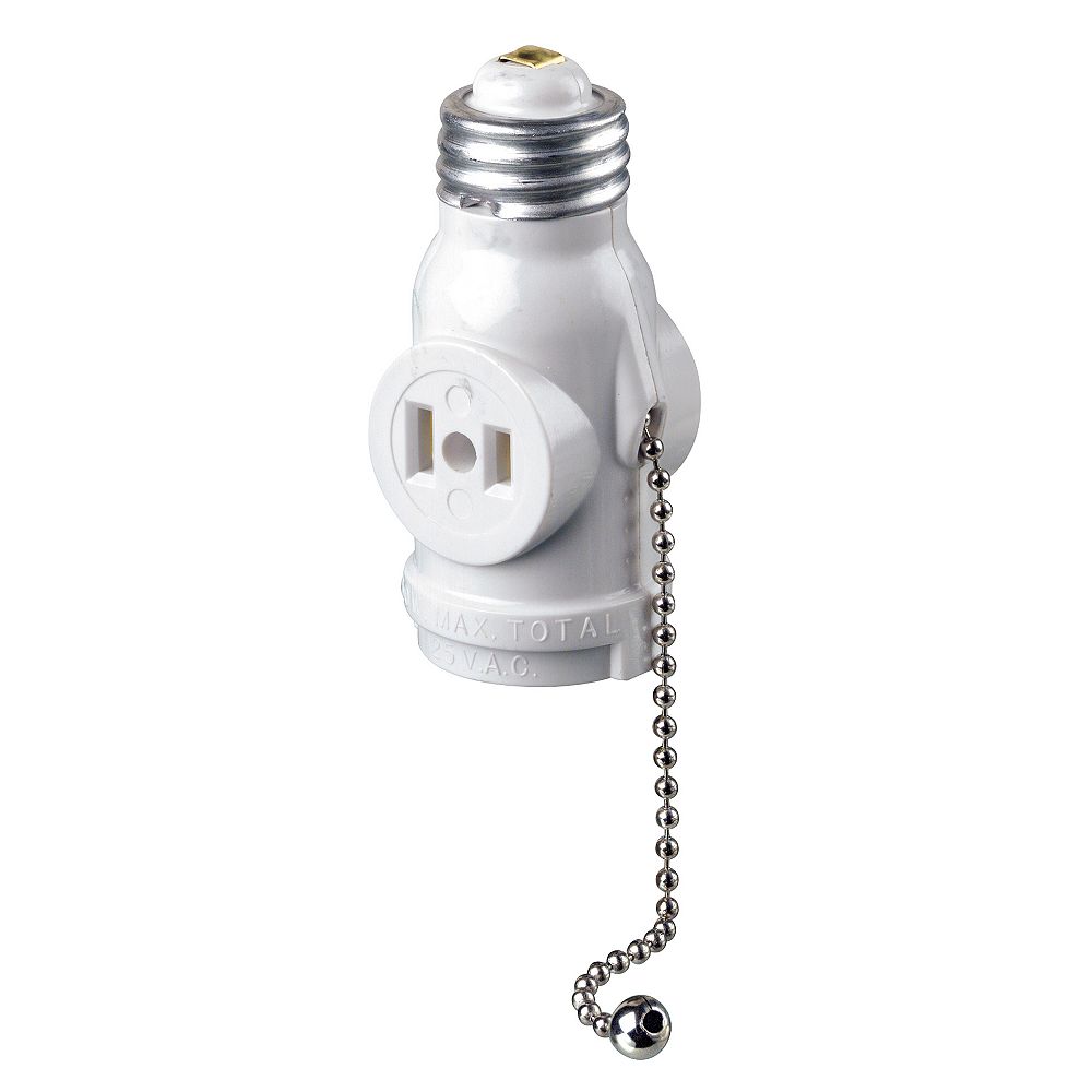 Leviton Socket Pull chain, White | The Home Depot Canada