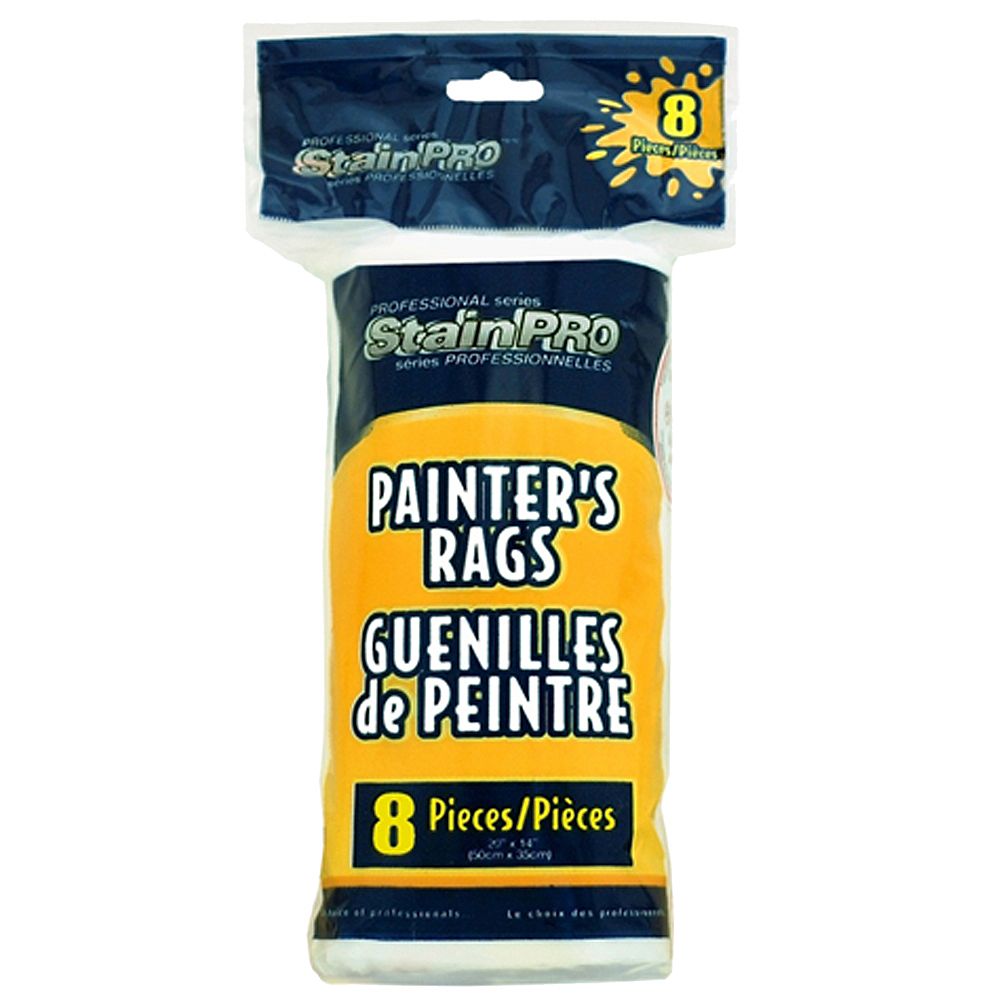 Stain Pro Painters White Rags (8-Pack) | The Home Depot Canada
