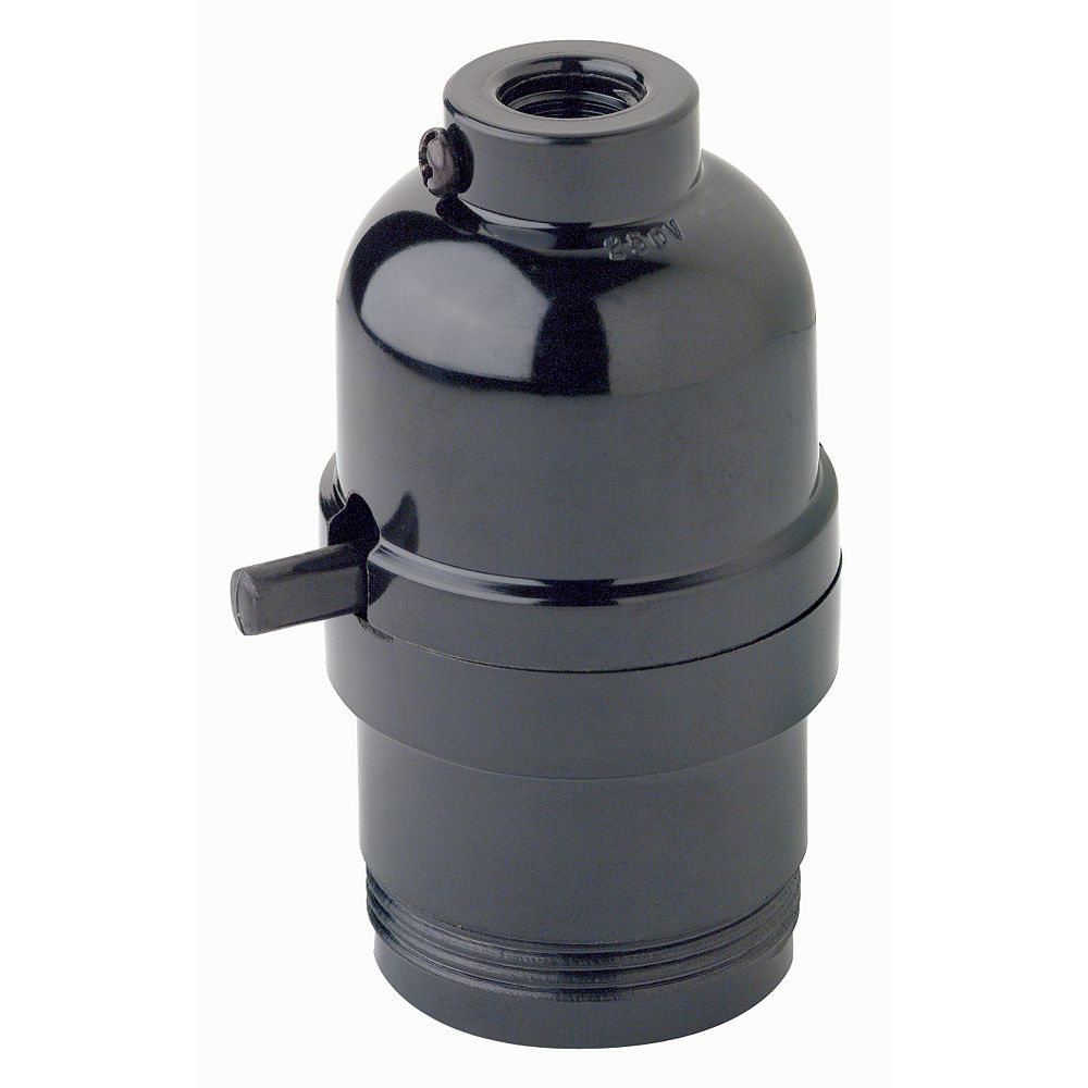 Leviton Socket Pushthru, Black | The Home Depot Canada