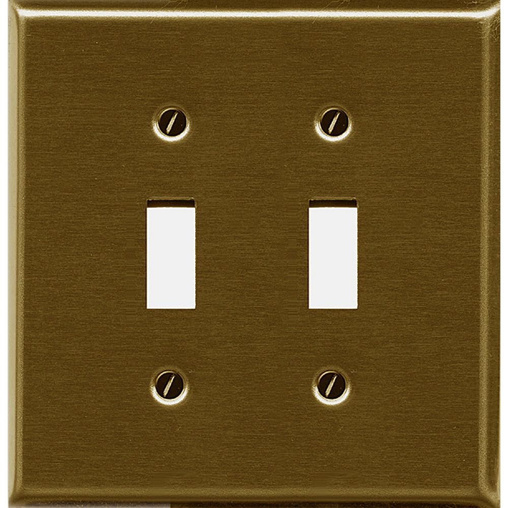 Atron Traditional Antique Brass Plated Double Toggle | The Home Depot ...