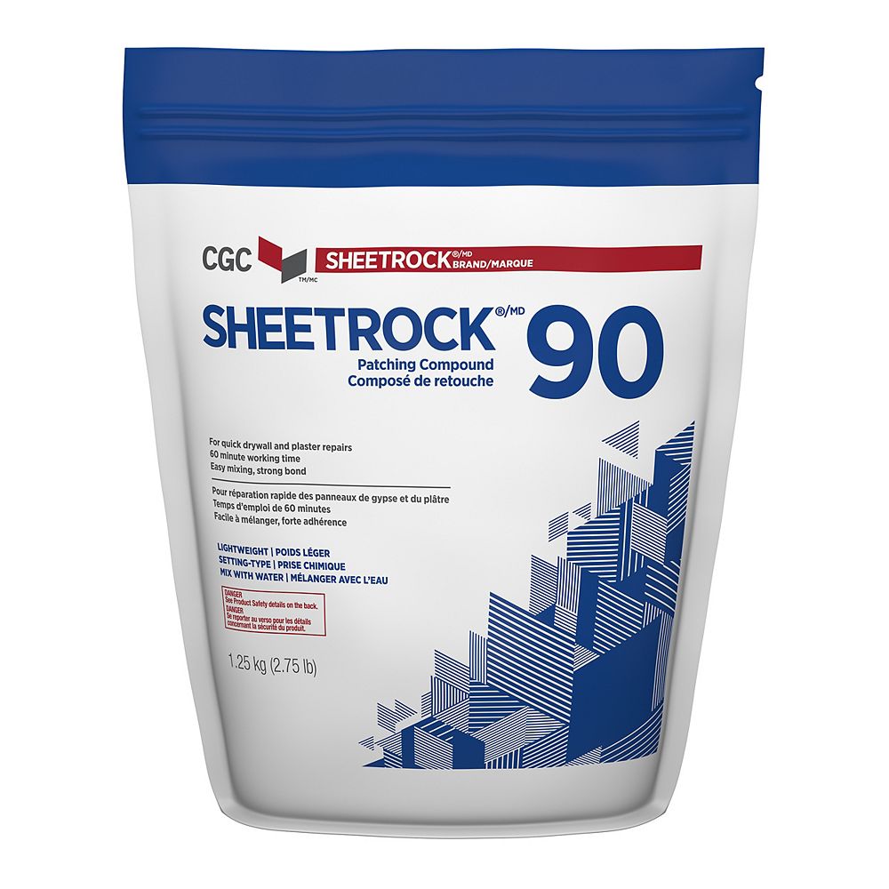 CGC Sheetrock Sheetrock 90, Patching-Type Joint Compound, 1.25 kg Bag ...