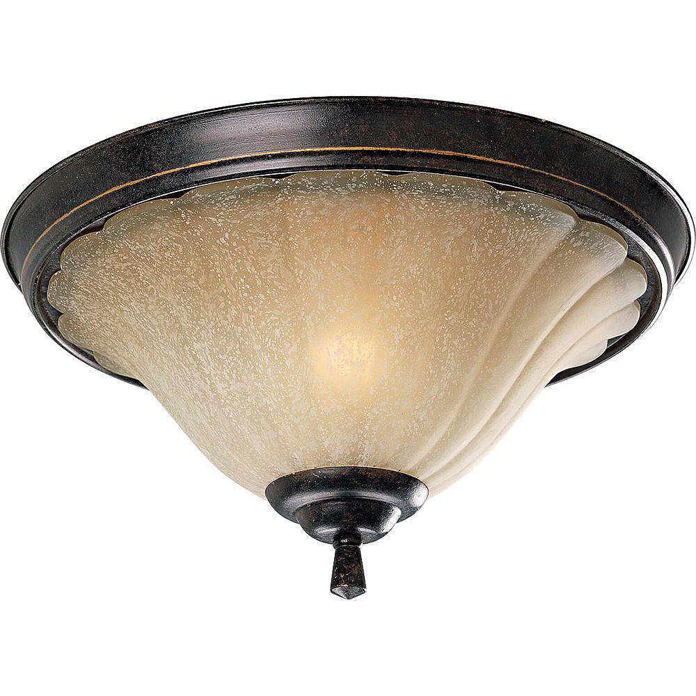 Progress Lighting Le Jardin Collection Espresso 2-light Flushmount ...