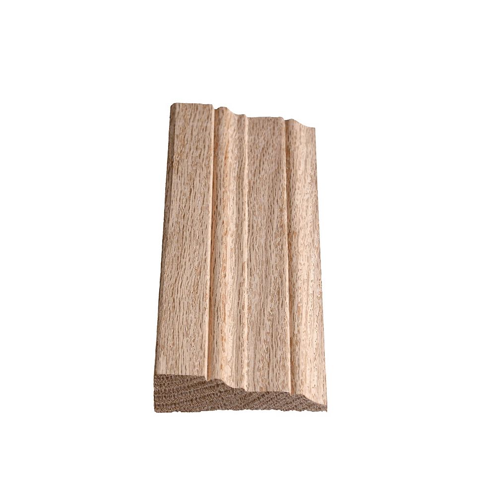 Alexandria Moulding Oak Step Casing 11/16 In. x 2-3/4 In. x 7 Ft. 2 In ...