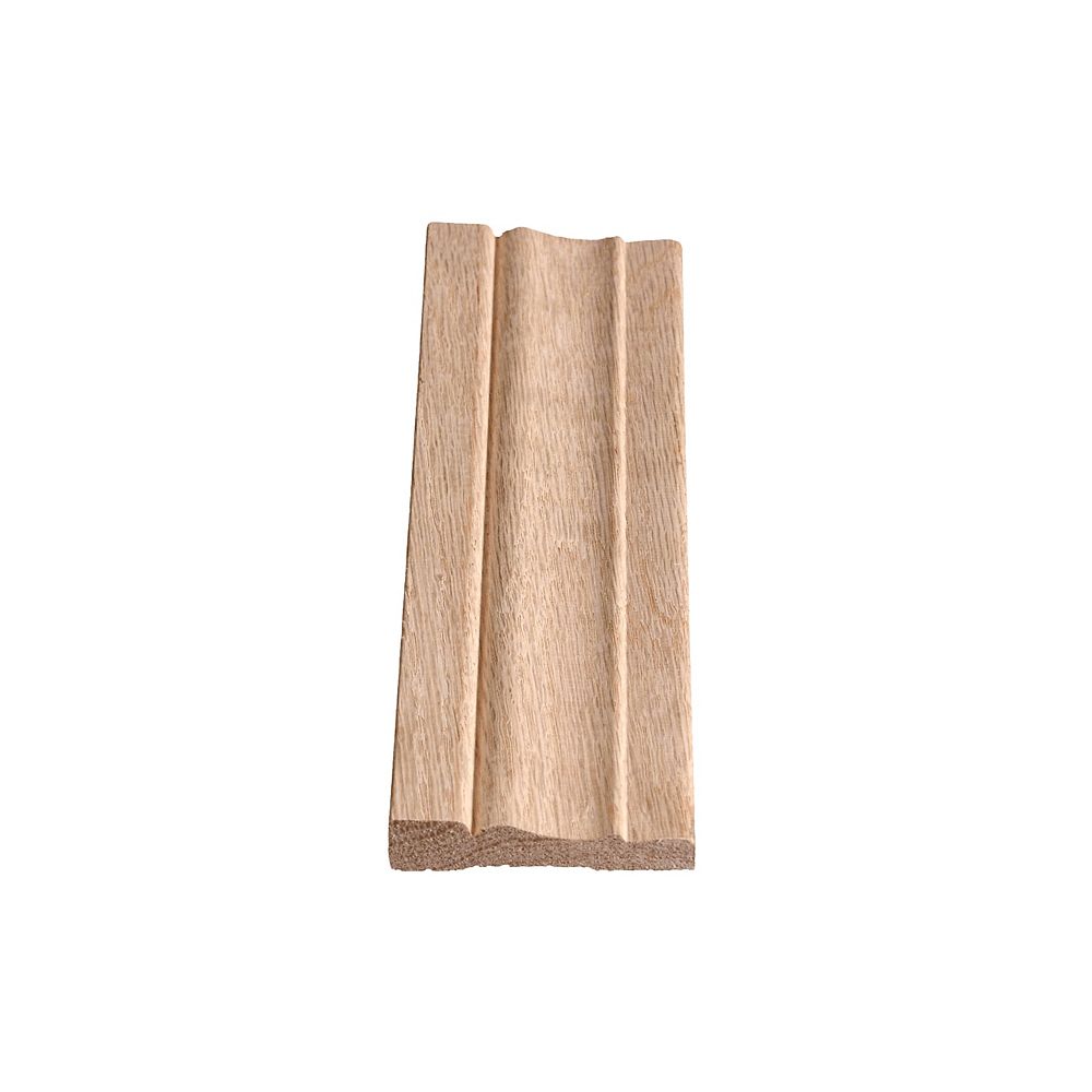 Alexandria Moulding Oak Colonial Casing 7/16 In. x 2-1/4 In. x 7 Ft ...