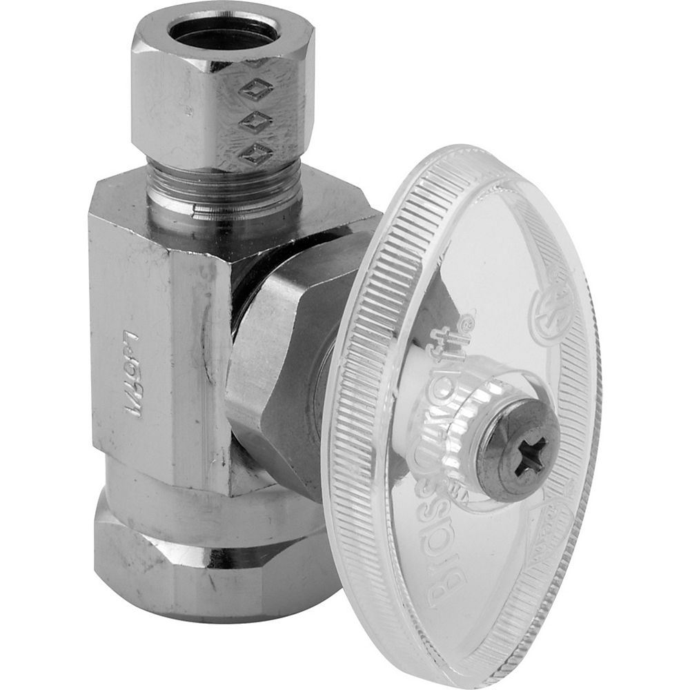 BrassCraft Straight Valve 1/2 Inch Female Iron Pipe Thread X 3/8 Inch ...