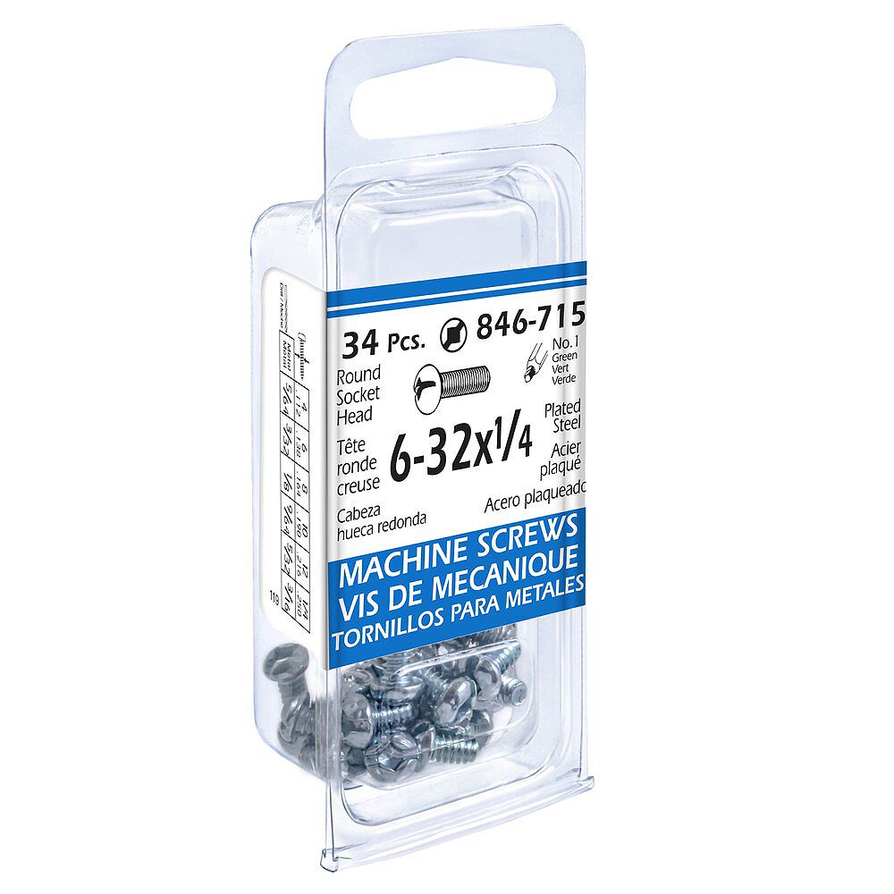 Paulin #6-32 x 1/4-inch Round Head Square Drive Machine Screw - Zinc ... Paulin #6-32 x 1/4-inch Round Head Square Drive Machine Screw - Zinc ...
