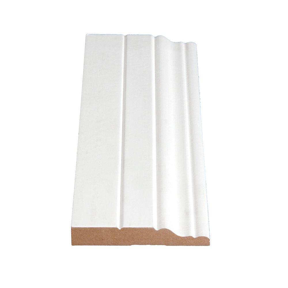 Alexandria Moulding 1/2-inch x 3 1/4-inch MDF Primed Fibreboard ...