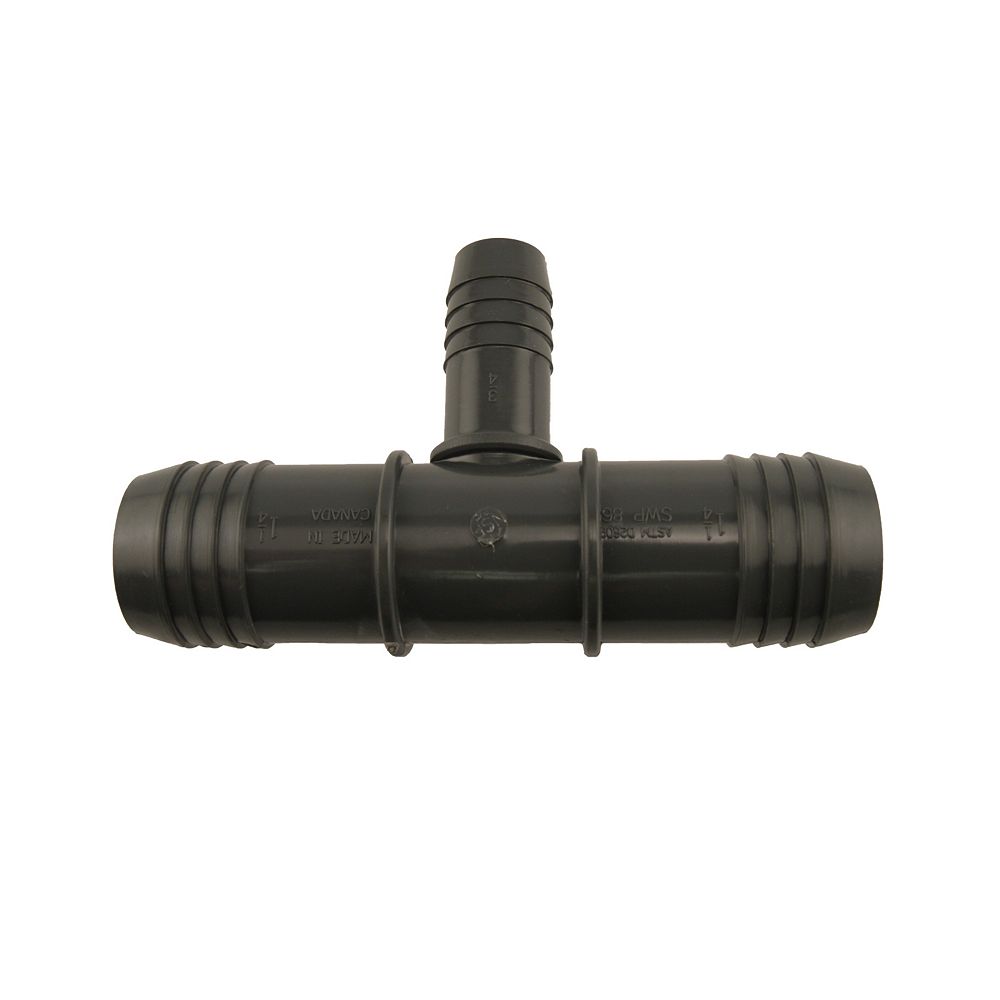 PLUMB-EEZE Poly Reducing Tee - 1 1/4 Inch Ins X 1 1/4 Inch Ins X 3/4 ...