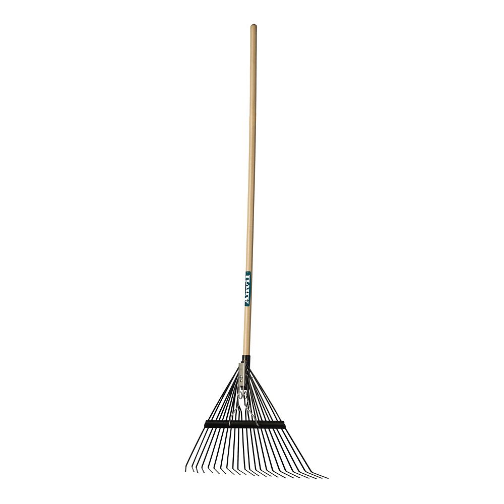 Anvil Springback lawn rake, 22 steel tines, hardwood hdle, Anvil | The ...