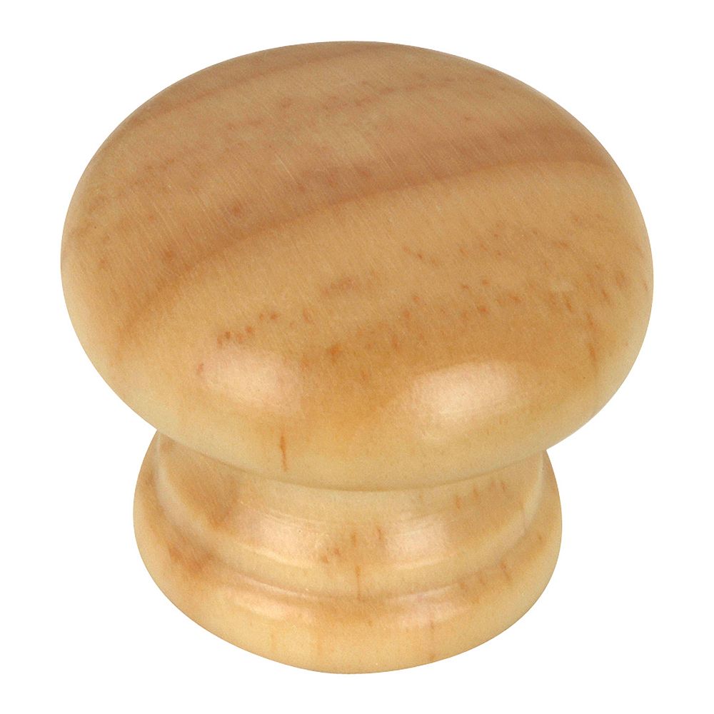 Richelieu 1 3/16 in (30 mm) Finished Pine Eclectic Cabinet Knob | The ...