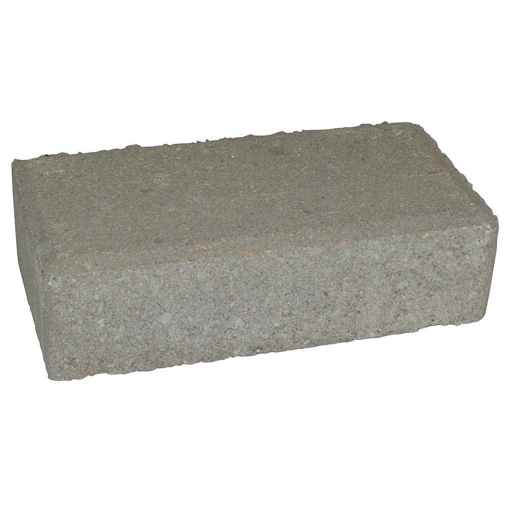Cindercrete Brickstone Paver- Grey | The Home Depot Canada