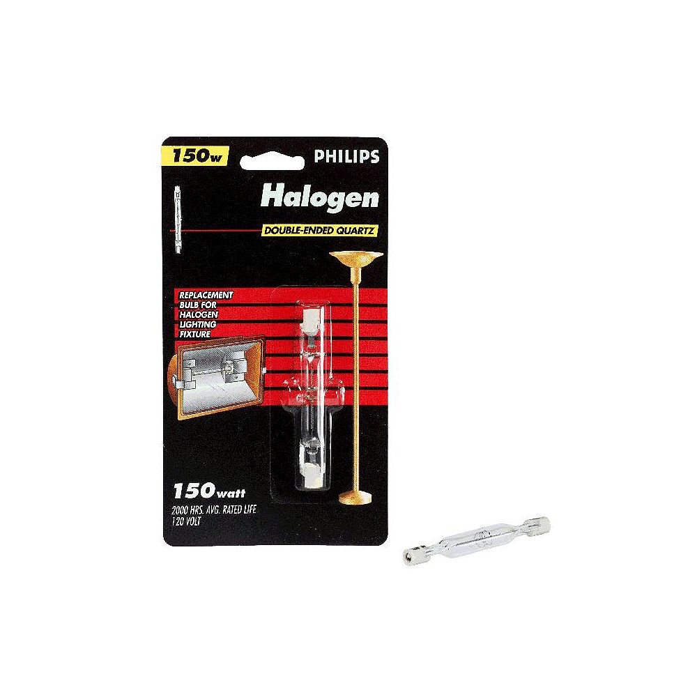 Philips 150W T3 Halogen Quartz Clear 119MM | The Home Depot Canada