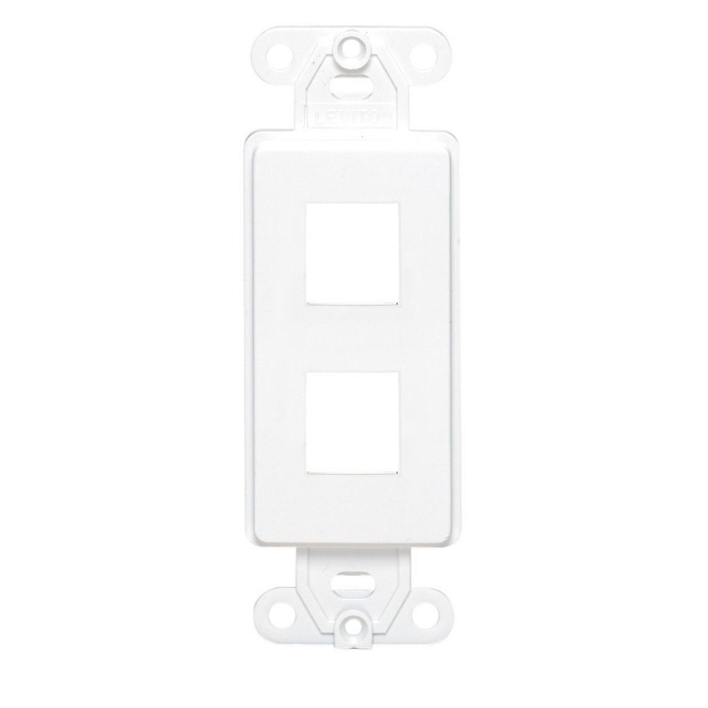 Leviton QuickPort Decora Insert, 2-Port, White | The Home Depot Canada