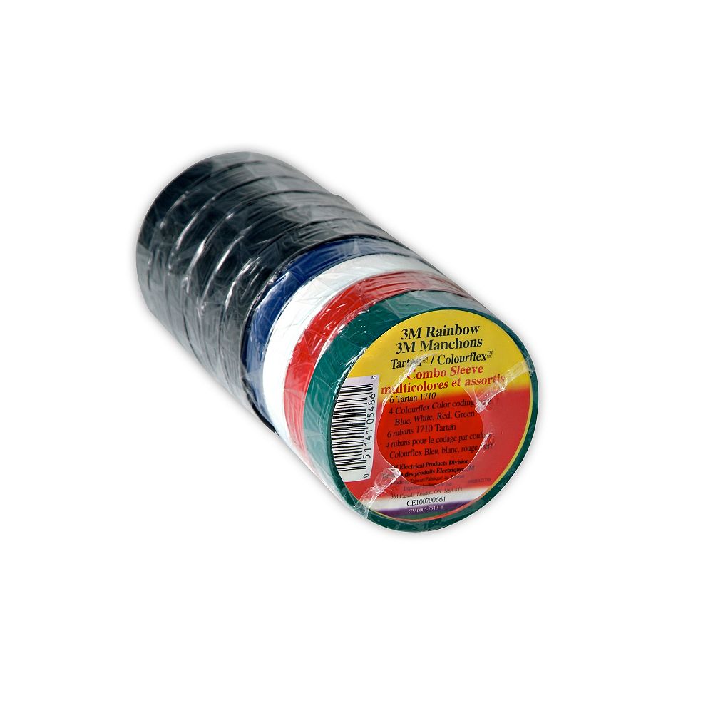 3M Rainbow Tartan/Colourflex Combo Sleeve 6 Tartan 1710 and 4 ...