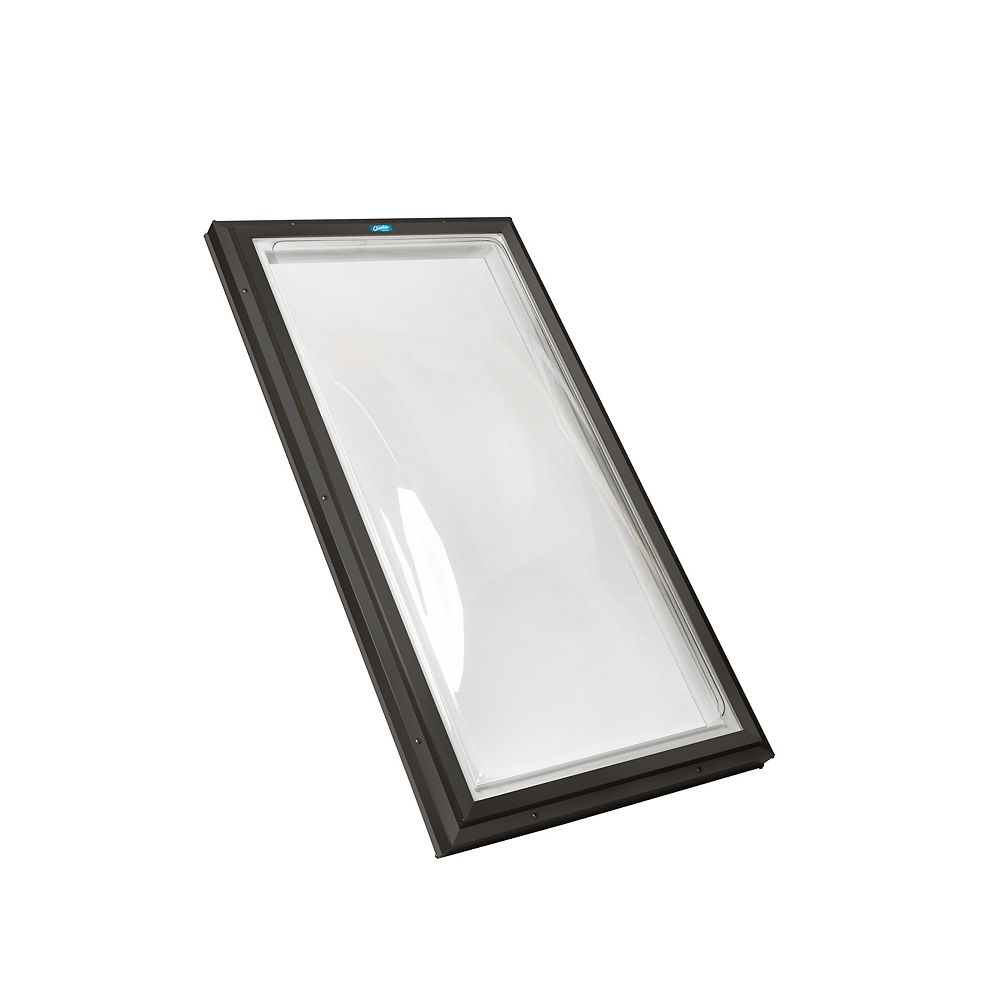 Columbia Skylights 2ft x 4ft Fixed Curb Mount Double Glazed Clear ...