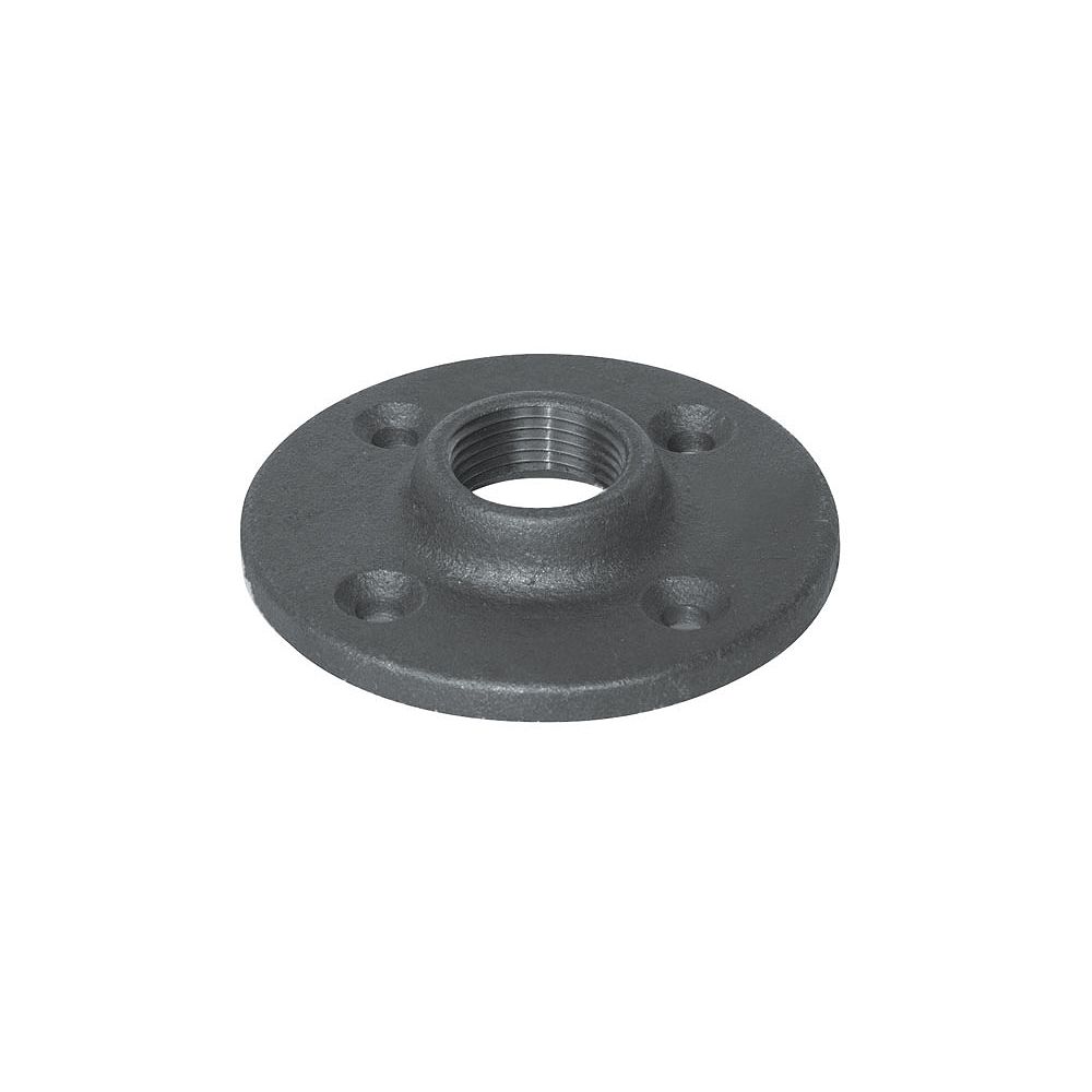 STZ Fitting Black Iron Floor Flange 1 Inch | The Home Depot Canada