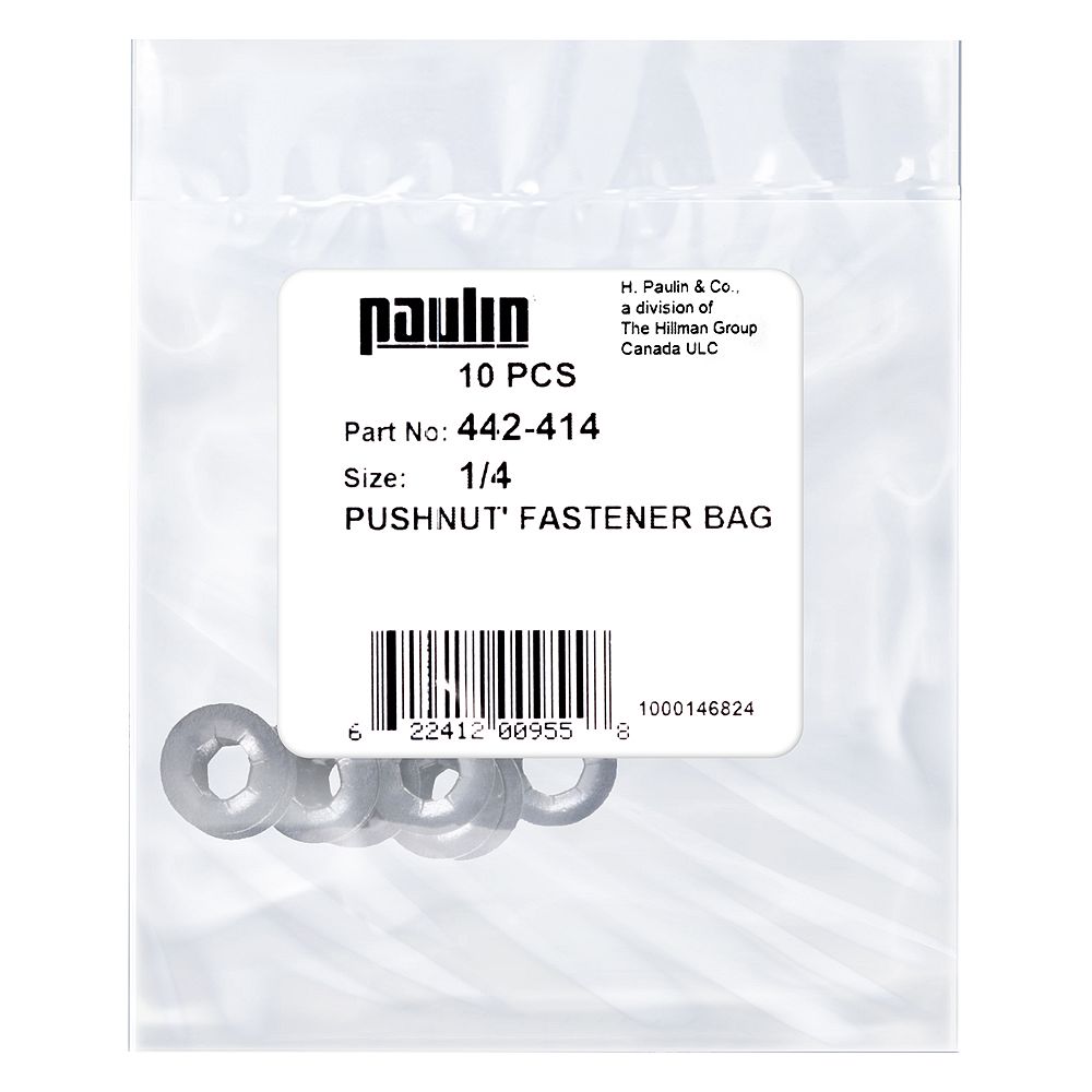 Paulin 1/4-inch Stud Pushnut Fastener Zinc Plated | The Home Depot Canada