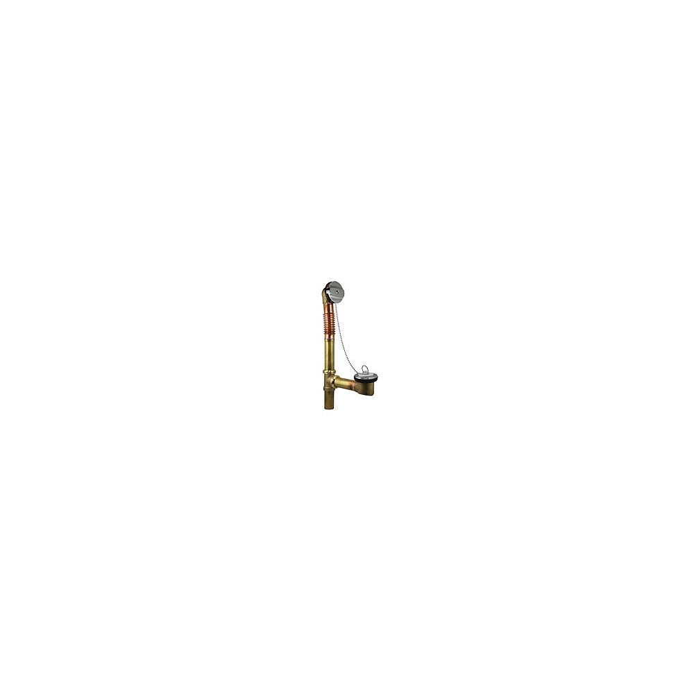 OS&B Brass Bath Tub Drain (Waste And Overflow) - Chrome With Plug And ...