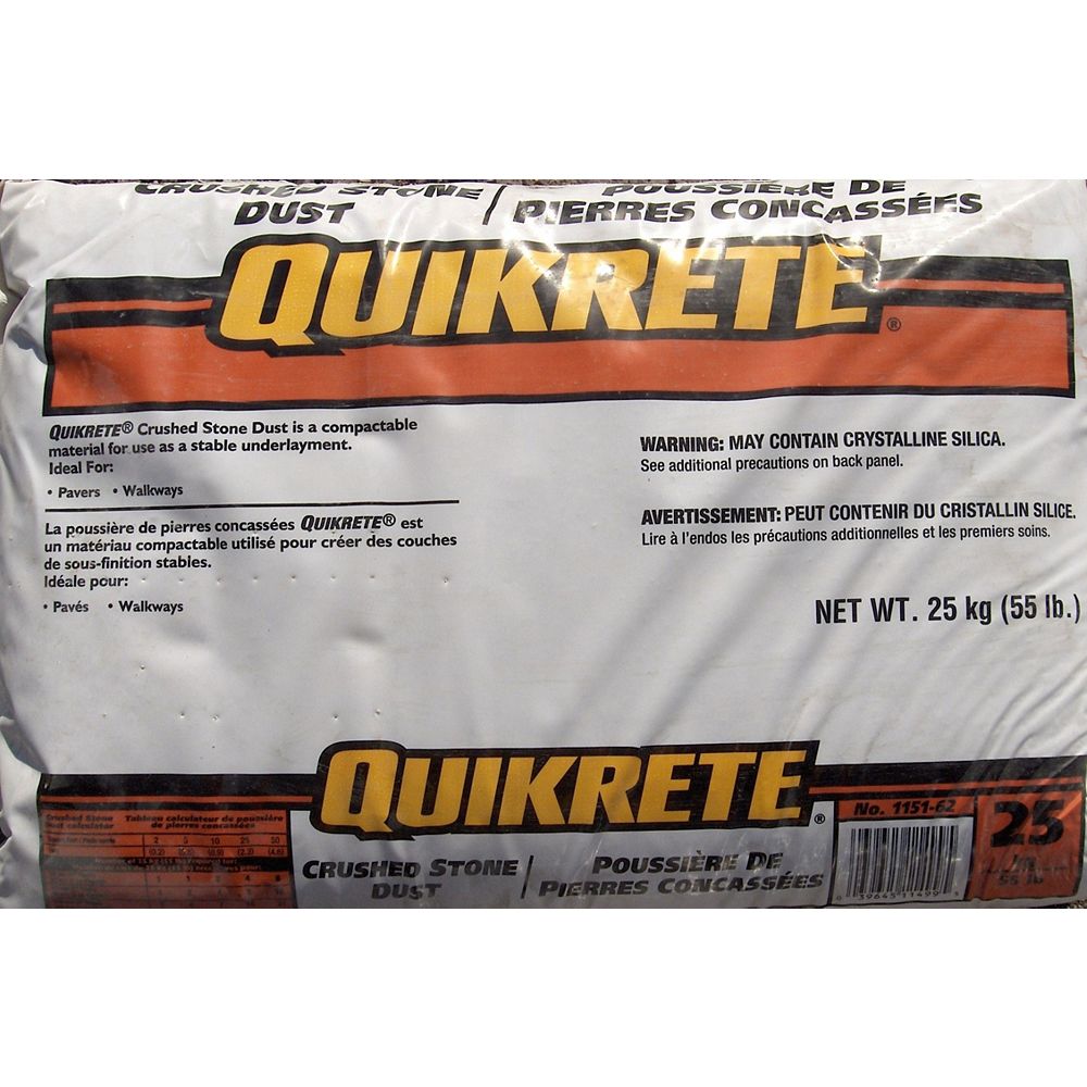 Quikrete Crushed Stone Dust 25kg | The Home Depot Canada Quikrete Crushed Stone Dust 25kg | The Home Depot Canada