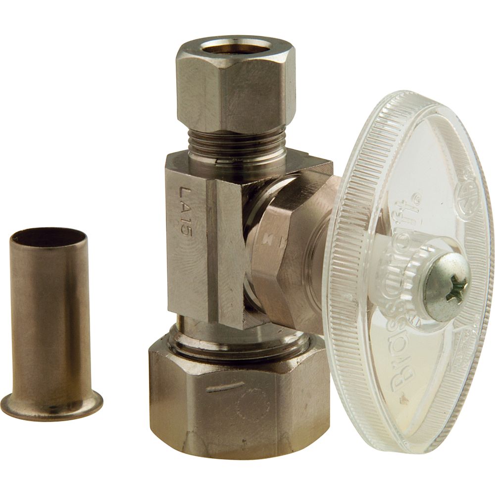 BrassCraft Straight Valve 1/2 Inch Nominal Compression X 3/8 Inch Od ...