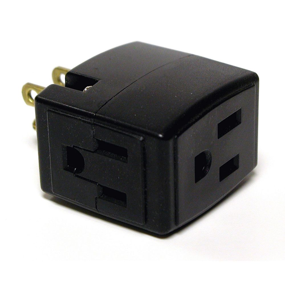 Leviton Cube Tap 3wire, Black | The Home Depot Canada
