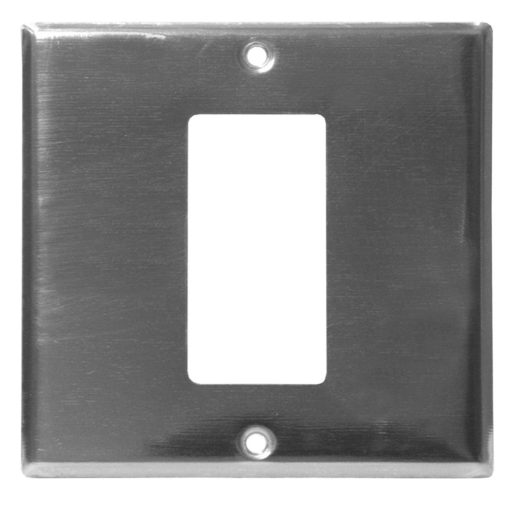 Leviton 2-Gang Wall Plate 1 GFCI Chrome | The Home Depot Canada