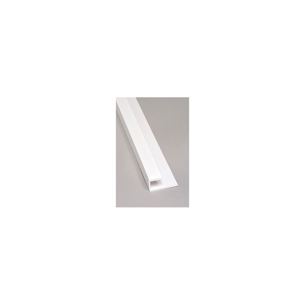 EXCELiner End Cap PVC White Moulding 8 Ft. | The Home Depot Canada