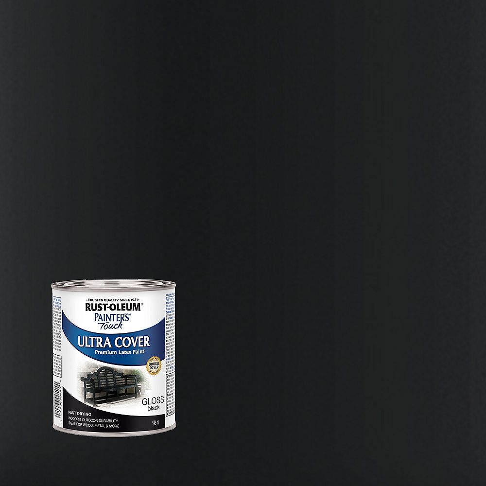 Rust-Oleum Painter's Touch Multi-Purpose Paint in Gloss Black, 946 mL ...