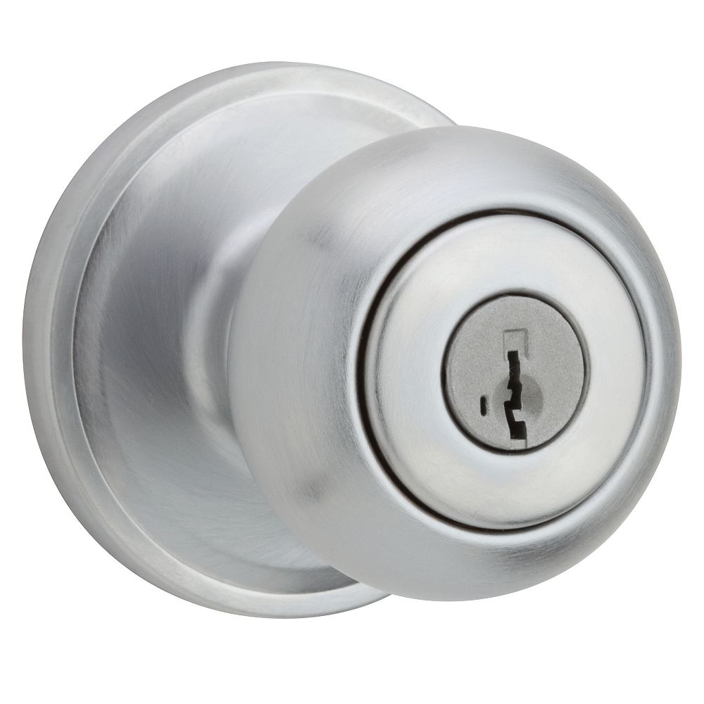 Weiser Troy Keyed Entry Knob in Satin Chrome | The Home Depot Canada Weiser Troy Keyed Entry Knob in Satin Chrome | The Home Depot Canada