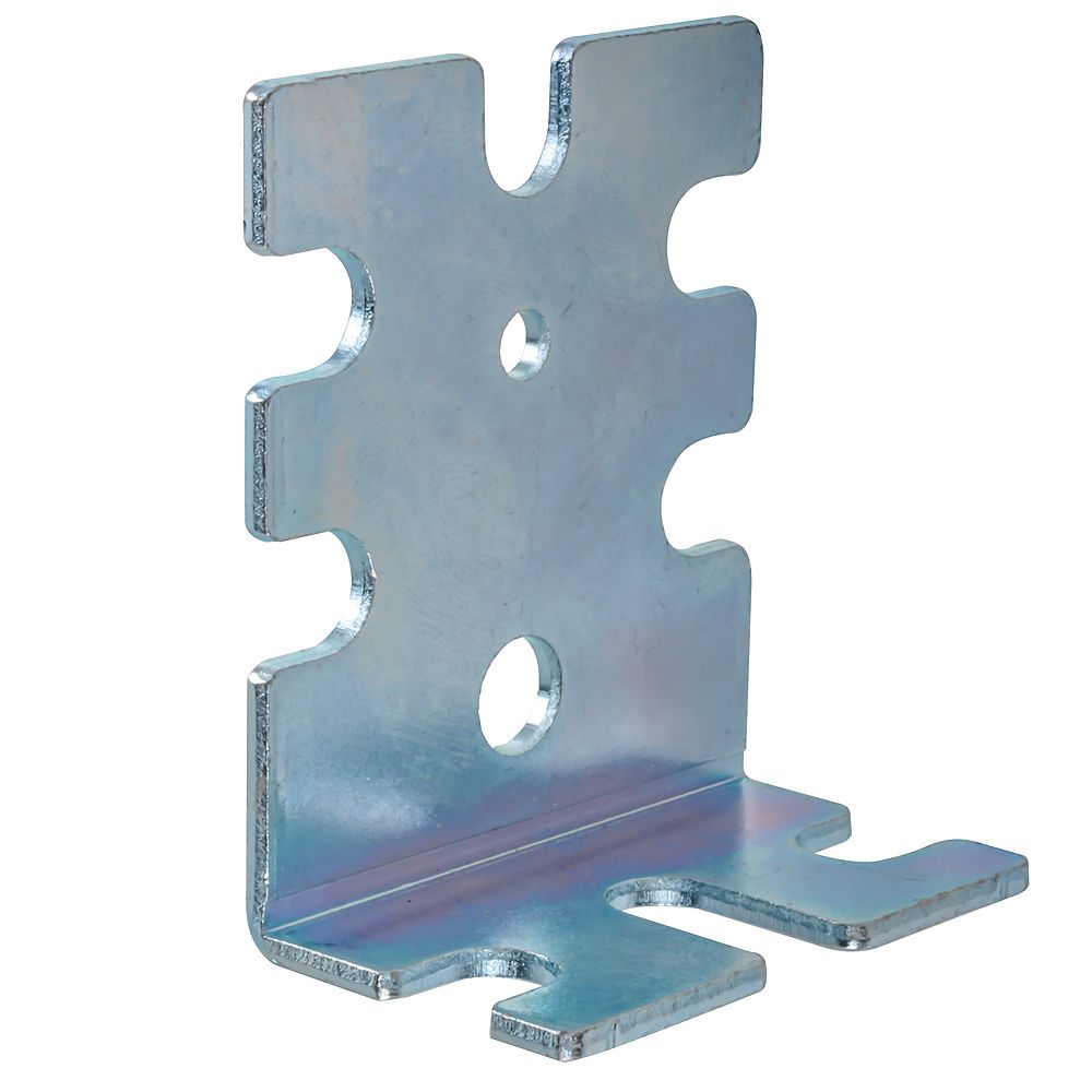 Paulin 2 x 1 x 1-5/8-inch Right Angle Universal Steel Bracket Zinc ...