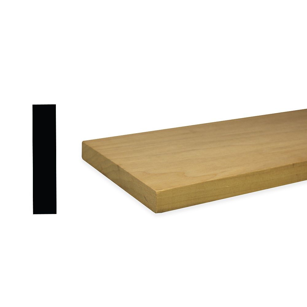 Alexandria Moulding 1-inch x 6-inch x 6 Feet Poplar Hardwood Hobby ...