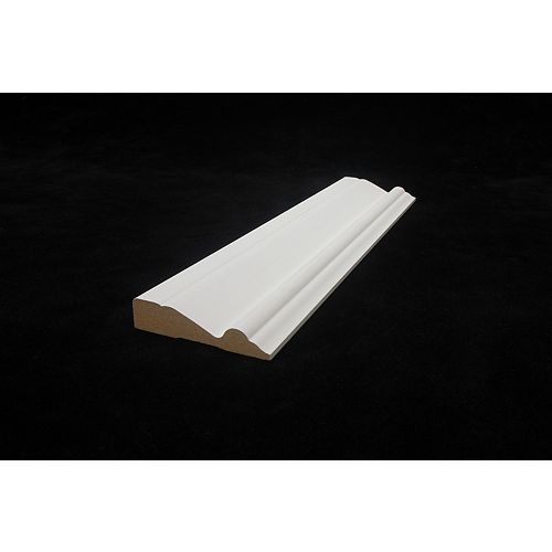Alexandria Moulding 5/8-inch x 4 1/2-inch Victorian LDF Primed ...