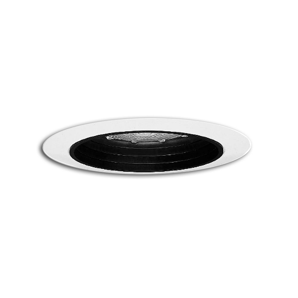 Halo Black Step Baffle with Satin White Trim Ring-5 Inch Aperture | The ...