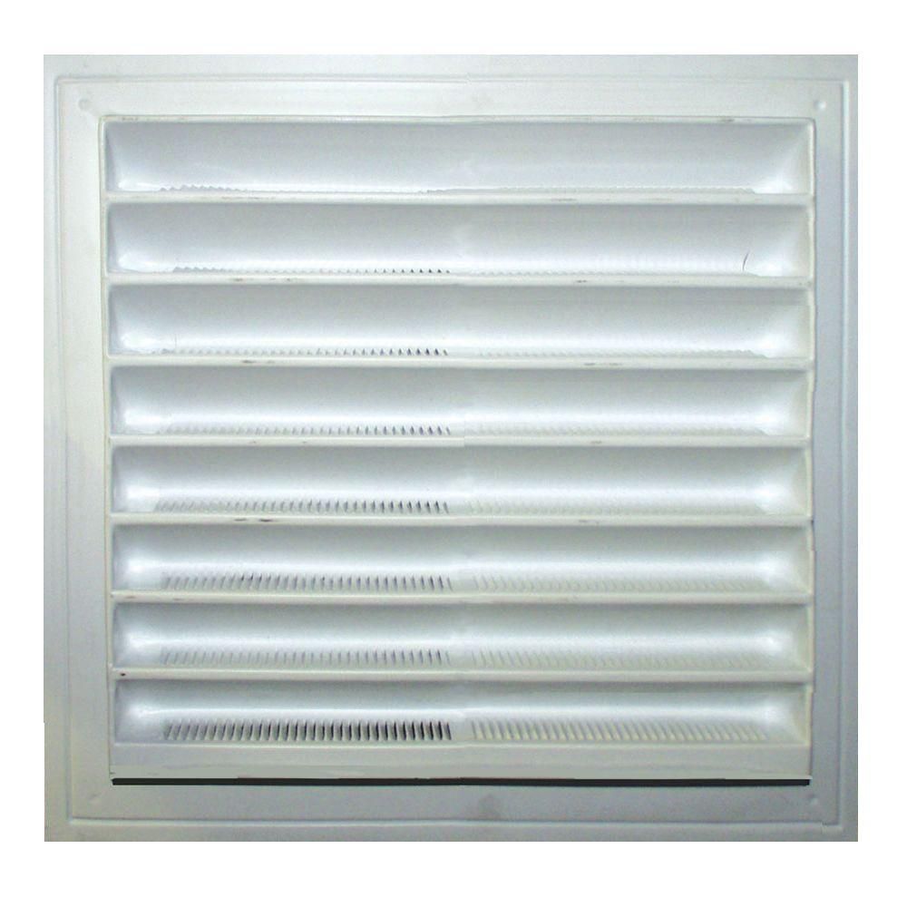 GAF Master Flow 8-inch x 8-inch Plastic Wall Louver Static Vent in ...