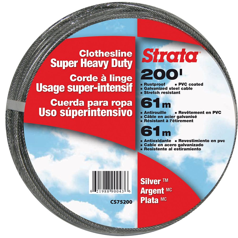 STRATA 200 ft. Clear Clothesline | The Home Depot Canada