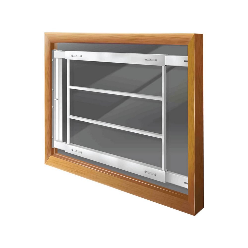 Mr. Goodbar 202 D 21-inch to 28-inch W Hinged Window Bar | The Home ...