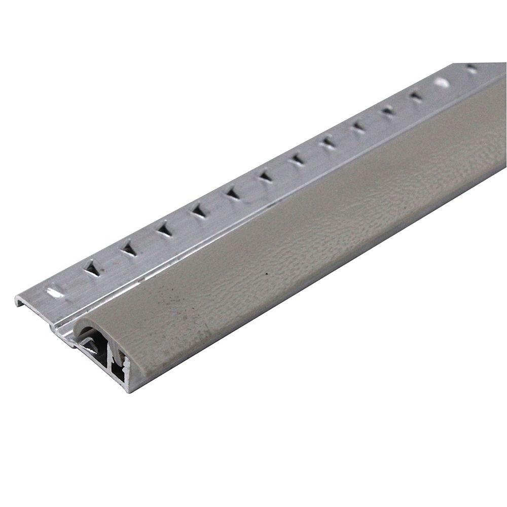 Shur Trim 3/8 Inch Narrow Track Pinned W/ E-Cap - 6 Feet -Silver Grey ...