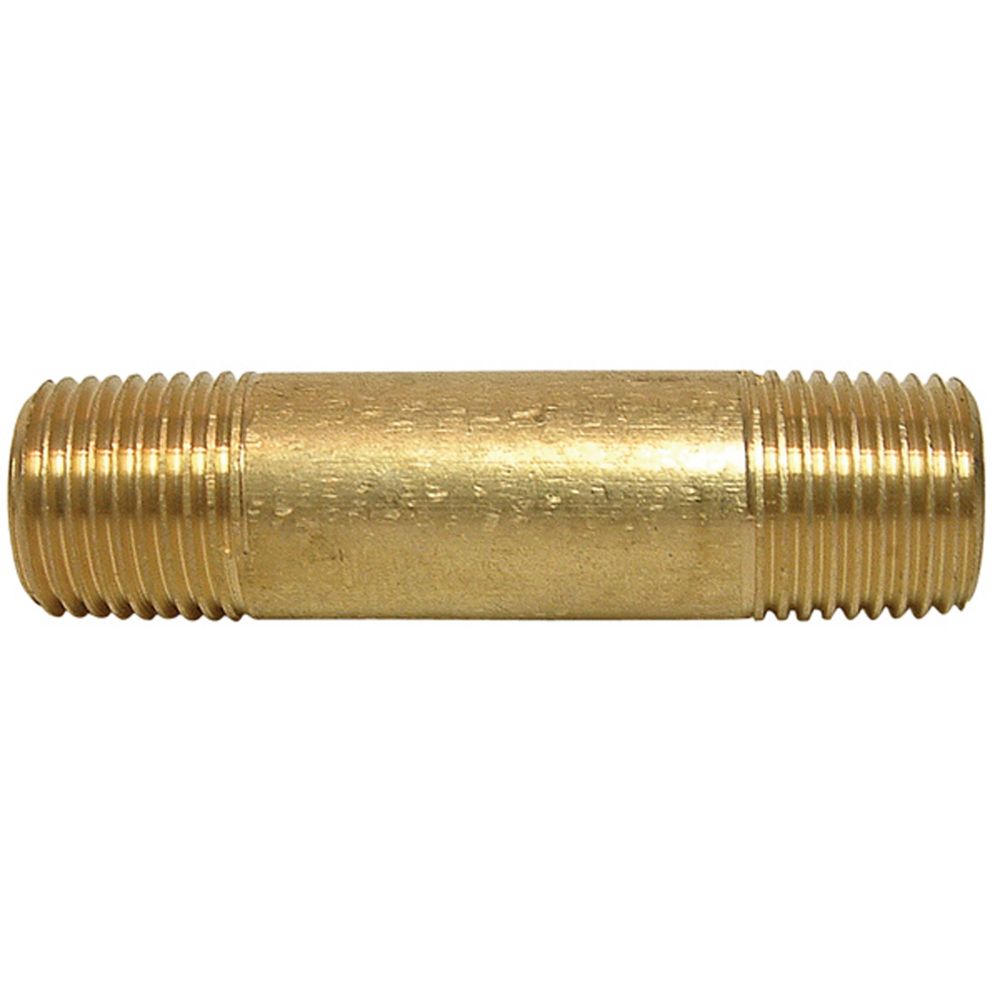 Watts Watts AB 1/4 Inch by 4 Inch Brass Pipe Nipple, A-746 | The Home ...