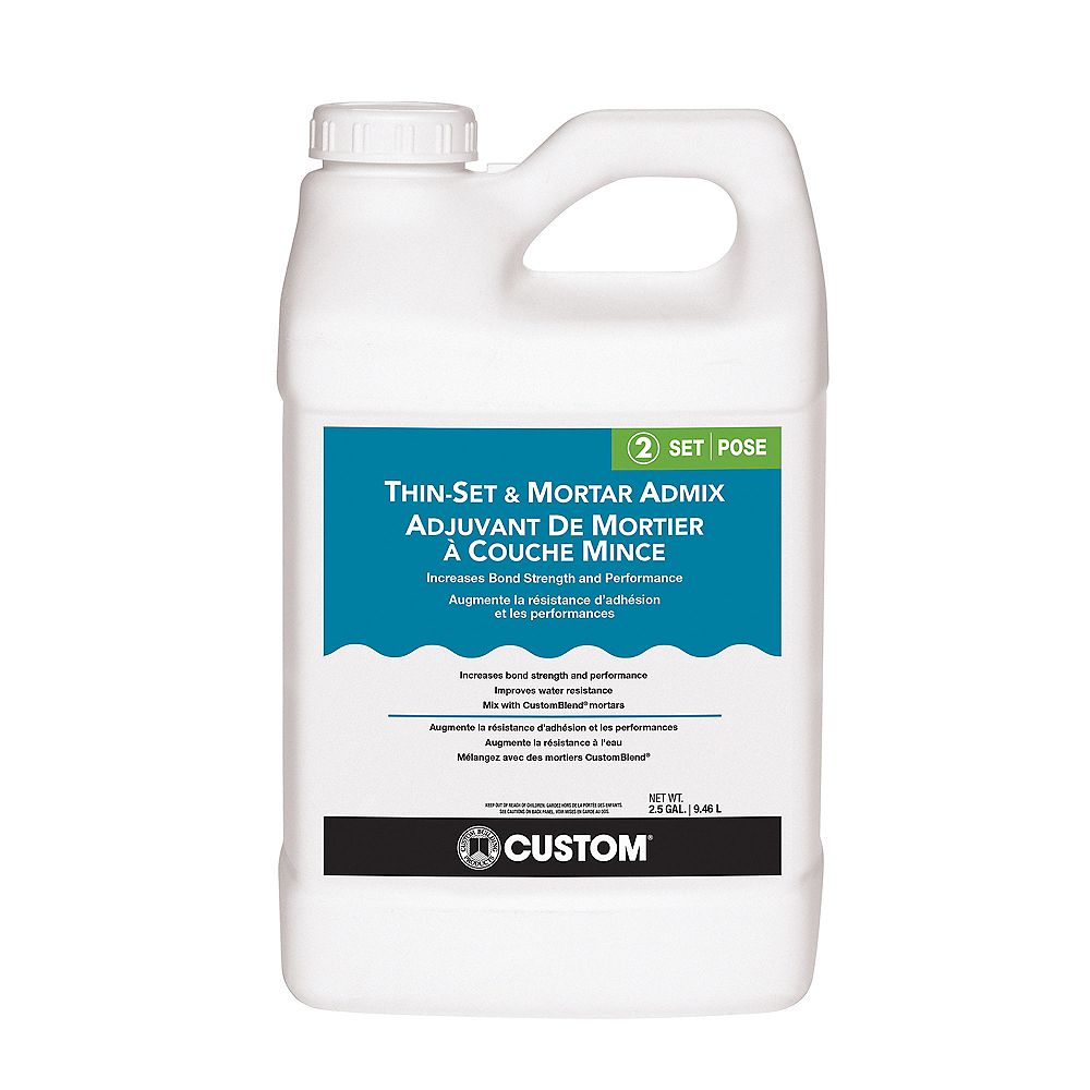 Custom Building Products 2.5 Gal. Thinset Mortar Admix | The Home Depot ...