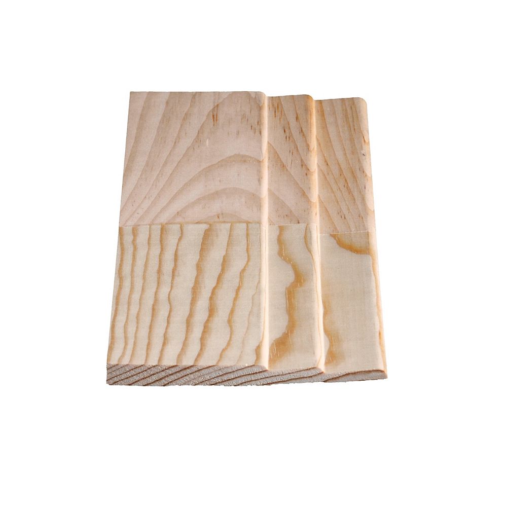 Alexandria Moulding 7/16 In. x 4-1/2 In. x 8 Ft. Finger Jointed Pine ...