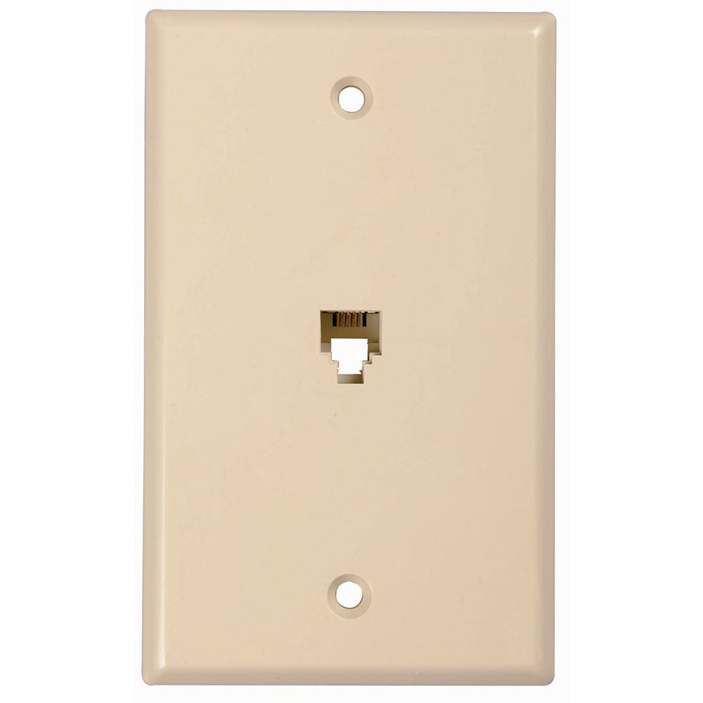 RCA Modular Wall Outlet-Ivory | The Home Depot Canada