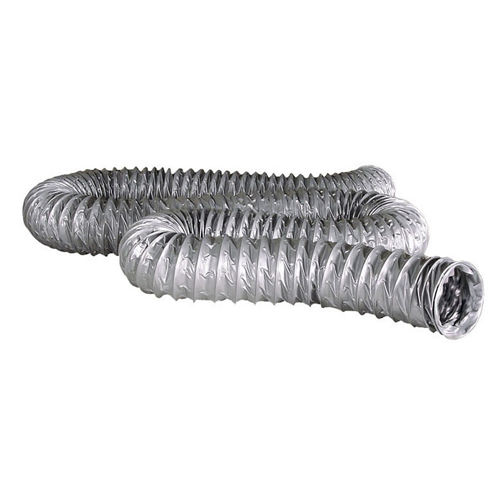 Dundas Jafine Flexible 2 Ply Grey Vinyl Duct 8 inchX25 foot | The Home ...