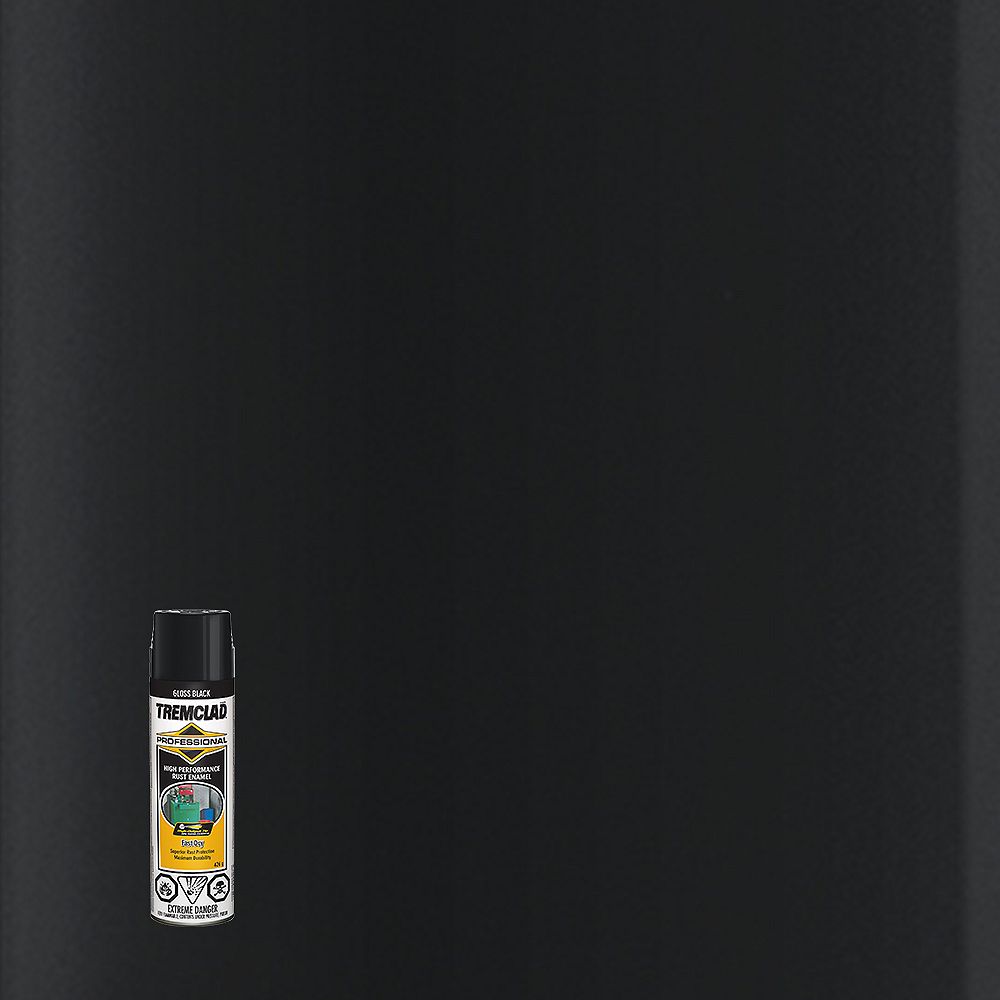 TREMCLAD Professional High Performance Rust Enamel In Gloss Black, 426 ...