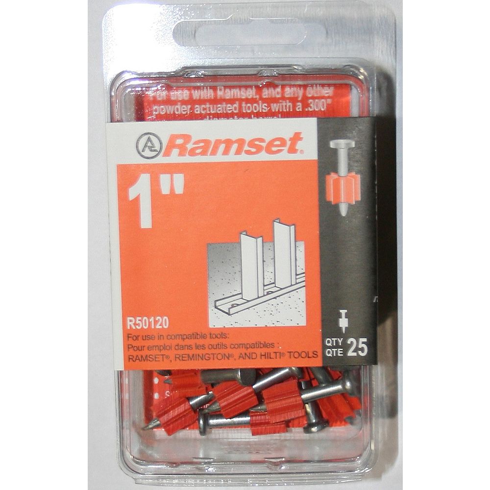 Ramset 1"" Drive Pin (25-Pack) | The Home Depot Canada