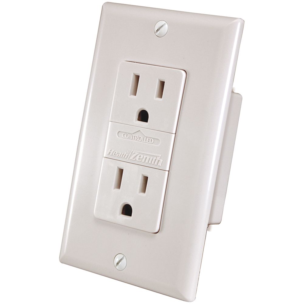 Heath Zenith Wireless Lighting Indoor Wall Receptacle - White | The ...