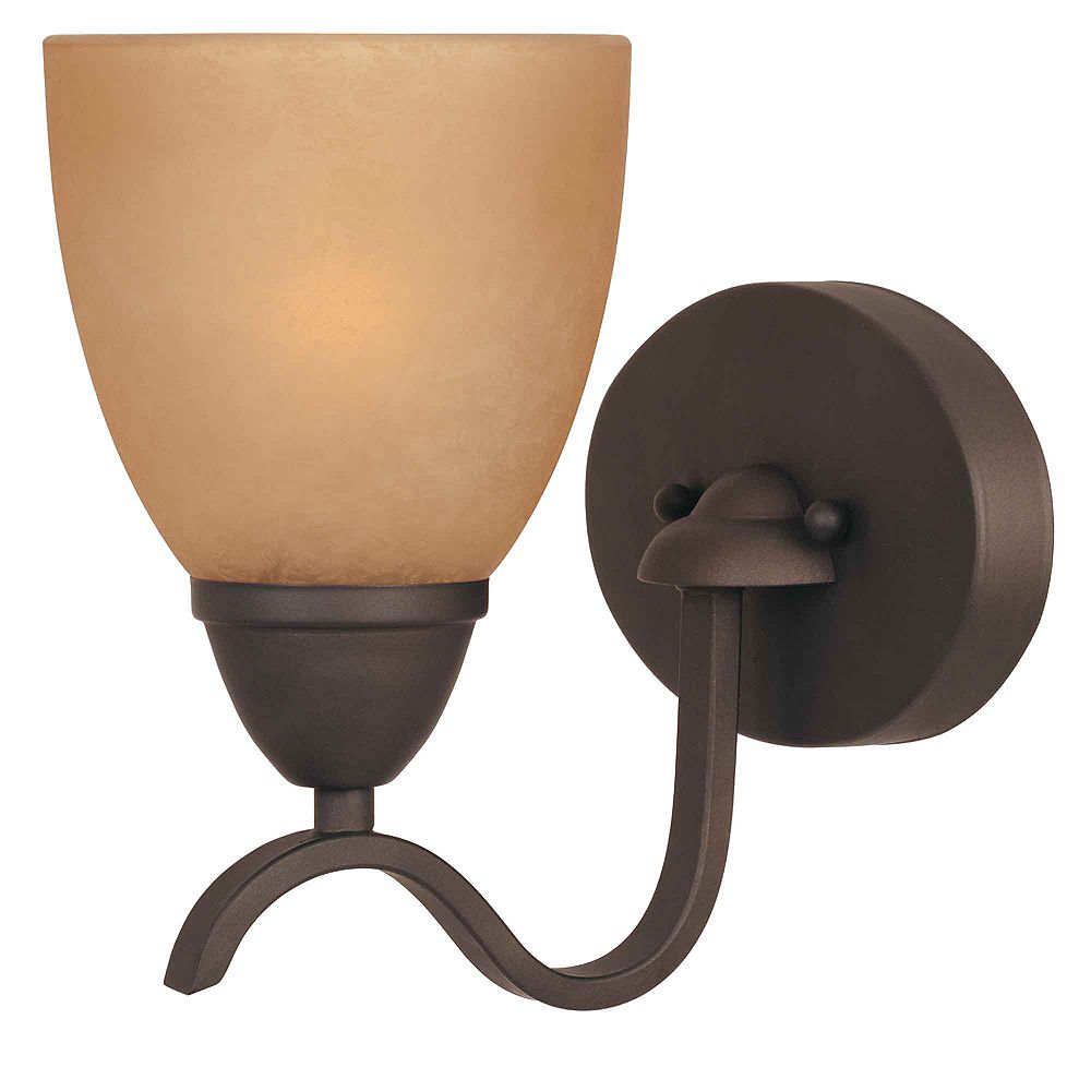 Commercial Electric 1-Light Oil Rubbed Bronze Bath Bar | The Home Depot ...